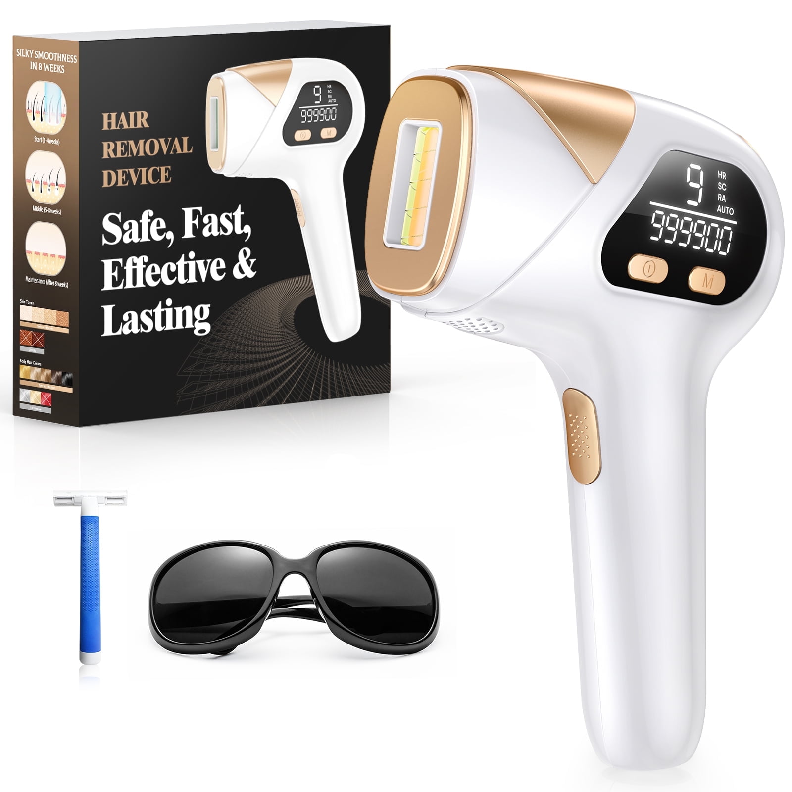 Laser Hair Removal for Women and Men,JOOYEE IPL Hair Removal with ...