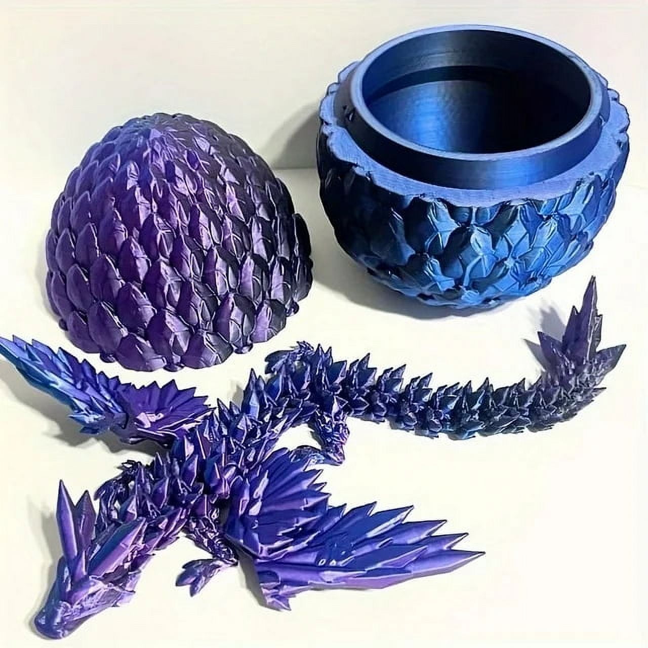 Laser Holographic 3D Printed Dragon Egg Set With Articulated Joints ...