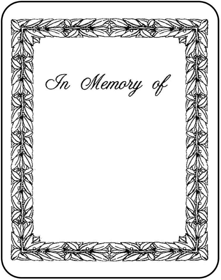 Laser & Inkjet Bookplates in Memory of 150 per Package - Walmart.com