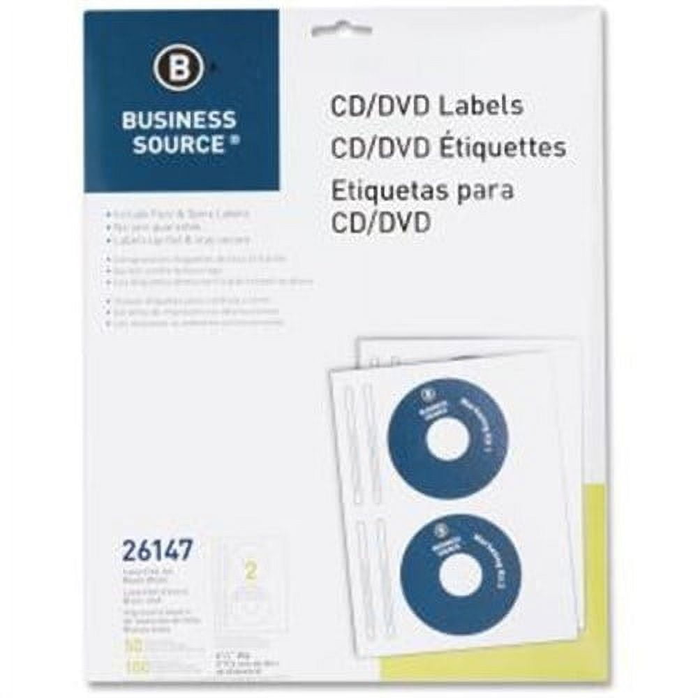 Laser/Inkjet CD/DVD Labels (Pack of 50) - Walmart.com