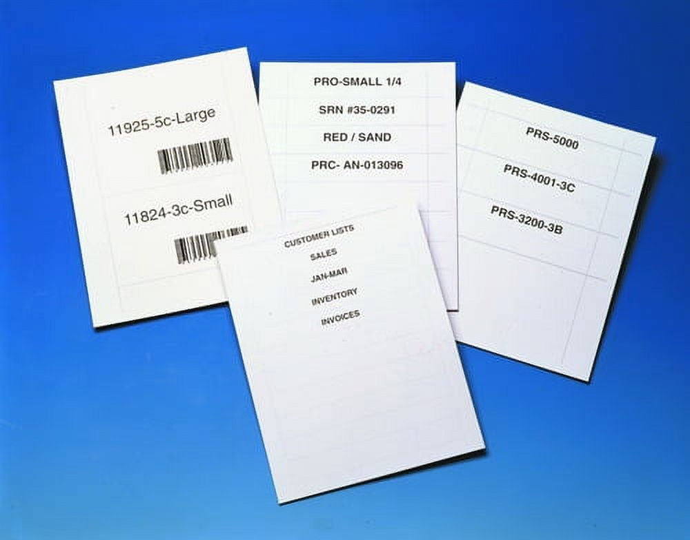 Laser Insert Sheets Letter - Pref. 1-5/8"" x 8"" (300 pcs/pkg ...