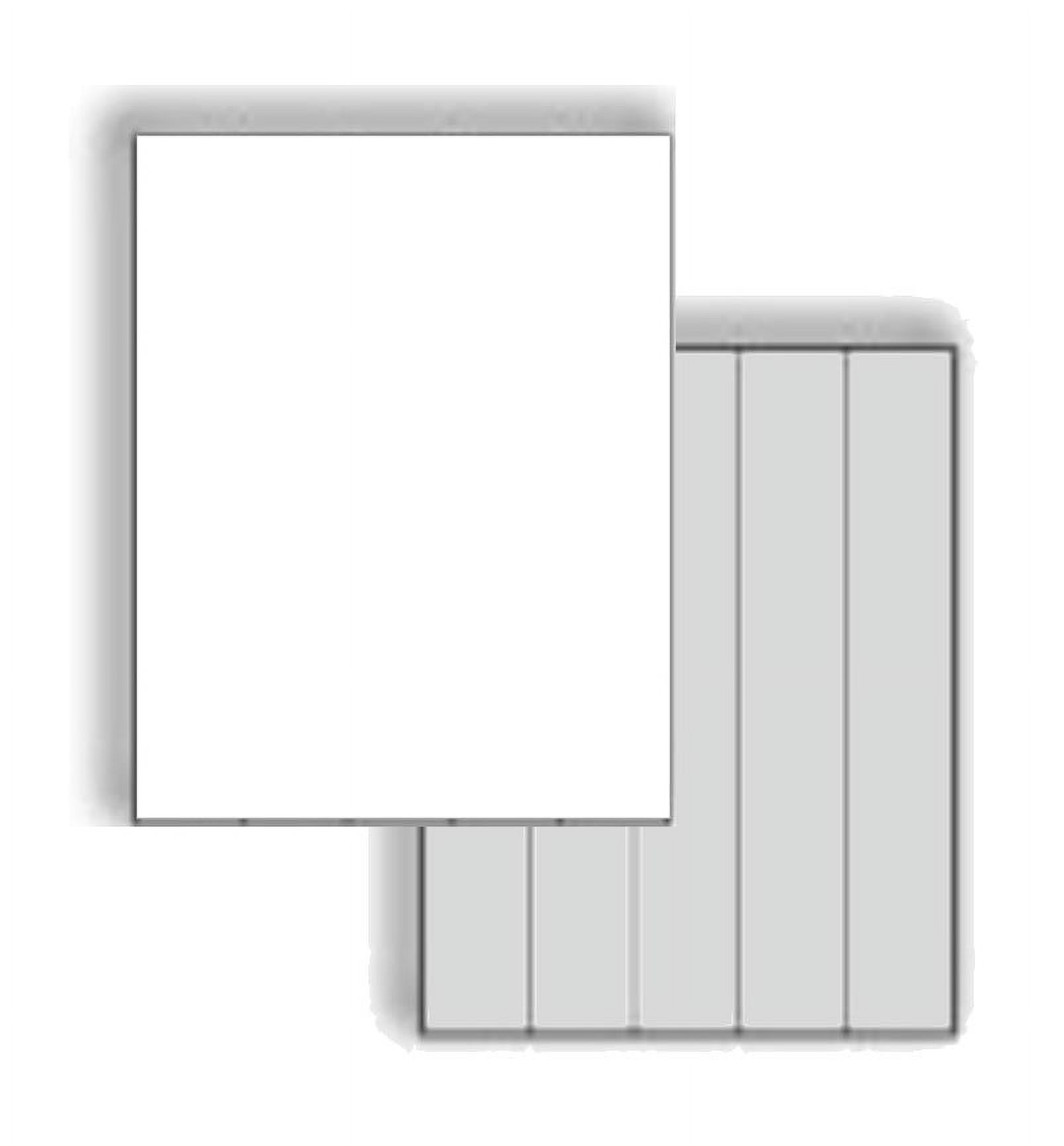 Laser Label Sheets, 8-1/2" x 11", White Semi-Gloss Full Sheet Cover-Up ...