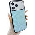 Laser Leaves Pattern Leather Magnetic Phone Case for iPhone, Compatible ...