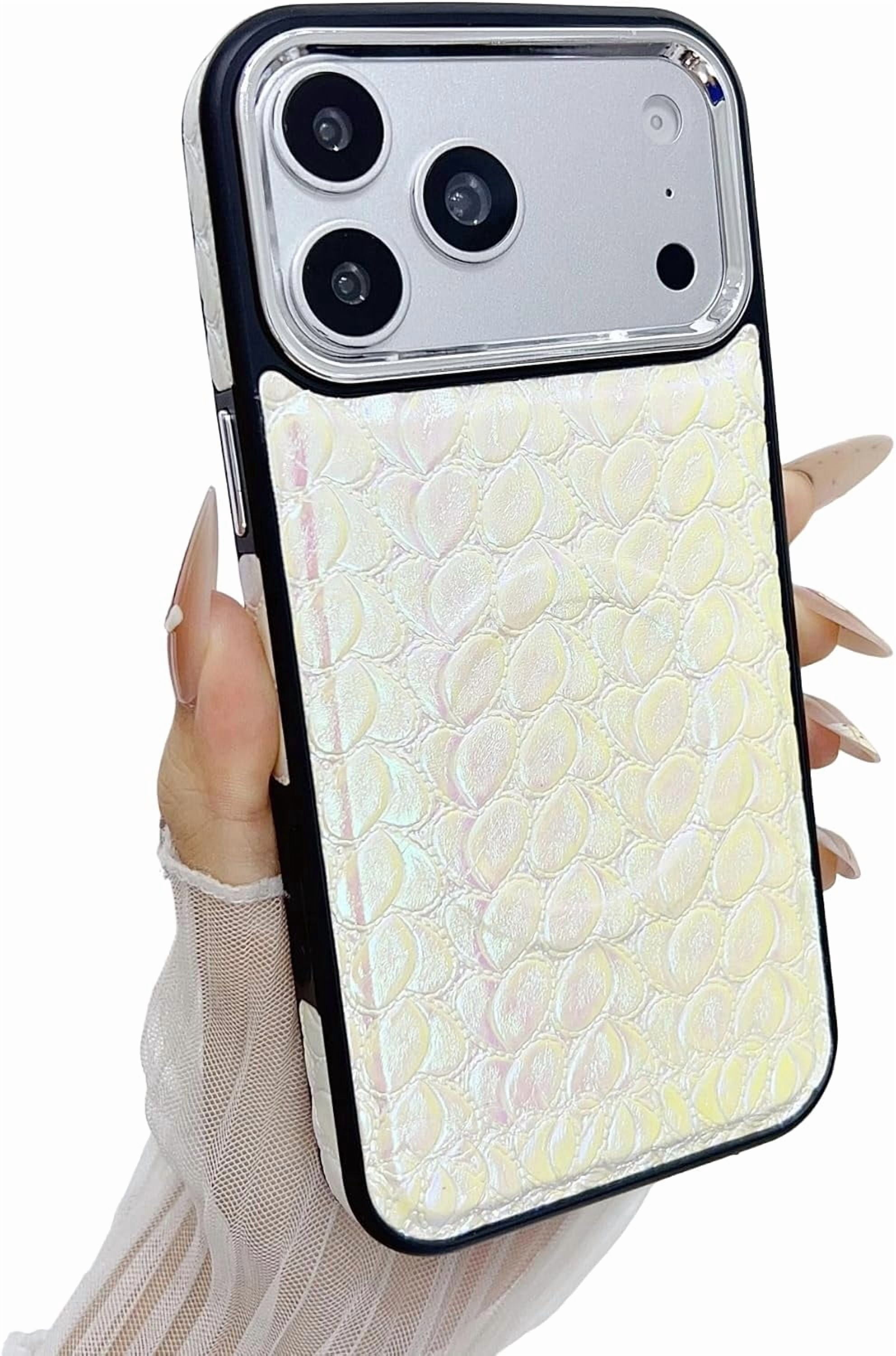 Laser Leaves Pattern Leather Magnetic Phone Case for iPhone, Compatible ...