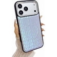 Laser Leaves Pattern Leather Magnetic Phone Case for iPhone, Compatible ...