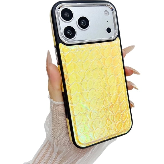 Laser Leaves Pattern Leather Magnetic Phone Case for iPhone, Compatible ...