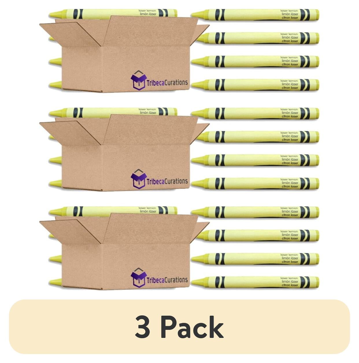 (3 pack) Laser Lemon (Highlighter Yellow) Crayon Bulk Value Pack 100 ...
