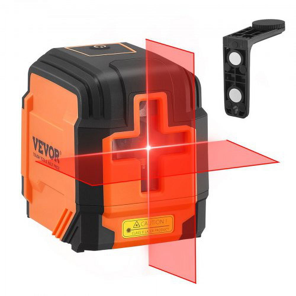 Laser Level, 50ft, Self Leveling Manual Red Cross Line Laser, IP54 ...