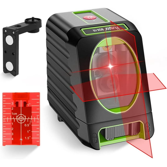 Laser Level, Box-1R 150 Feet Red Cross Line Laser Leveler, Self ...