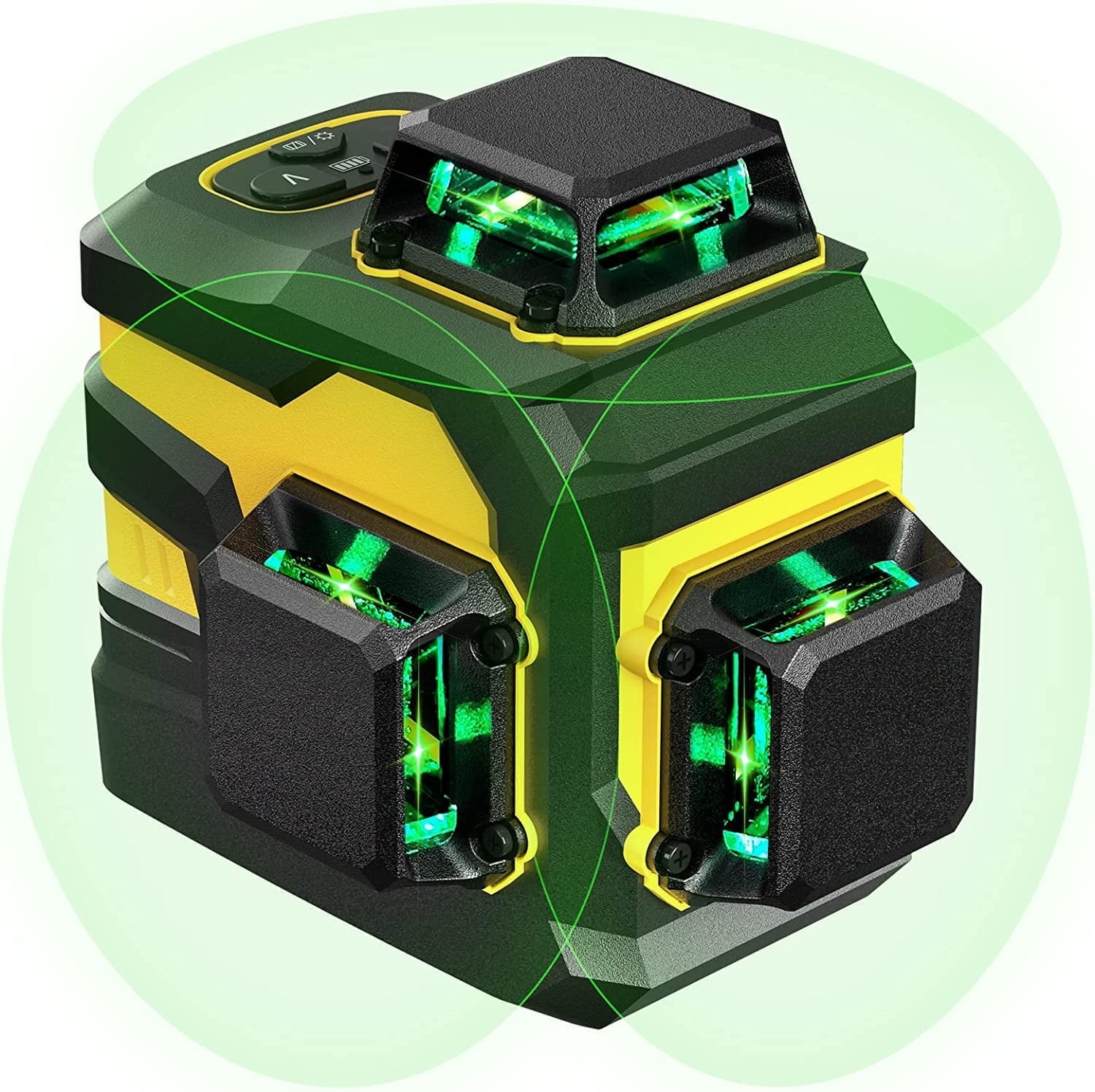 IKOVWUK 3x360° Laser Level for Construction, 12-Line Green Laser with ...