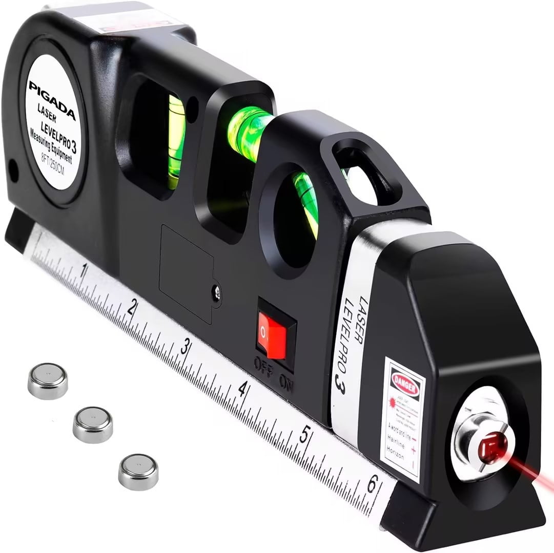 Laser Level Line Tool, Multipurpose Level Kit Standard Cross Line ...