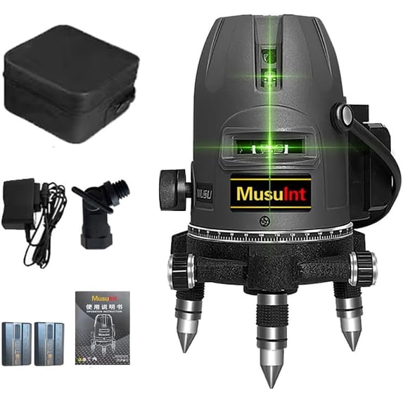 （Laser Level Outside）Outdoor Lasers 5 Lines Green Laser Level 360 Self ...
