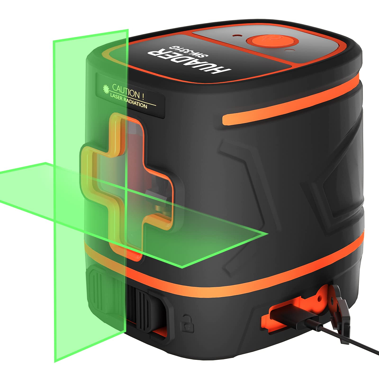 Laser Level Self Leveling HUADER Green Line Laser Rechargeable Digital ...