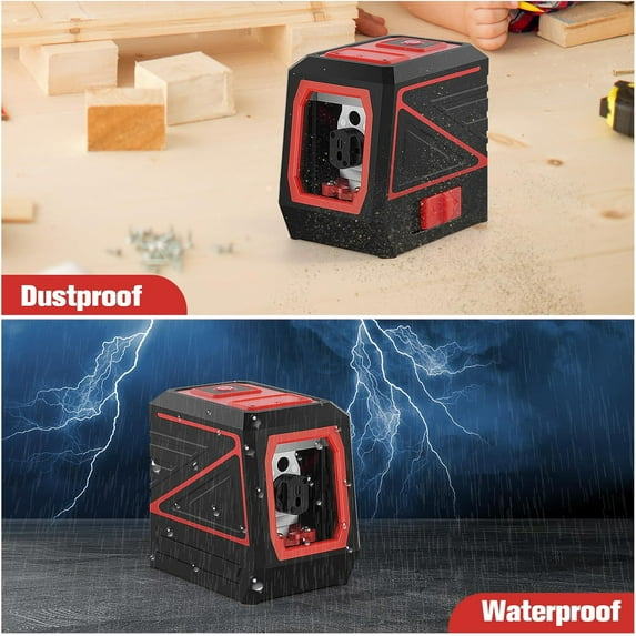 Laser Level with Tripod, 100 feet Green Cross Line Self Rotary Leveling ...