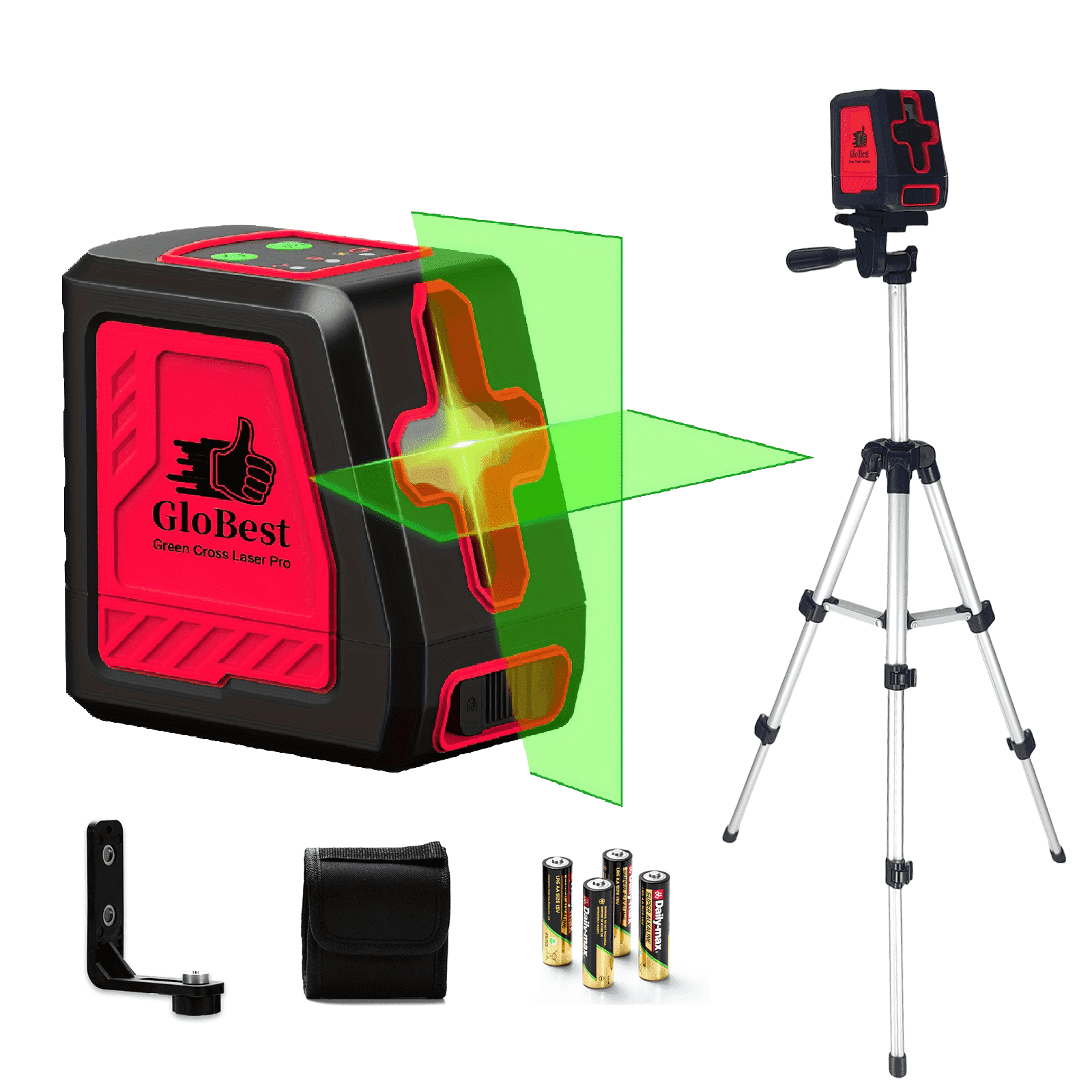Laser Level with Tripod, Self Leveling Cross Line Lasers, Green Beam ...