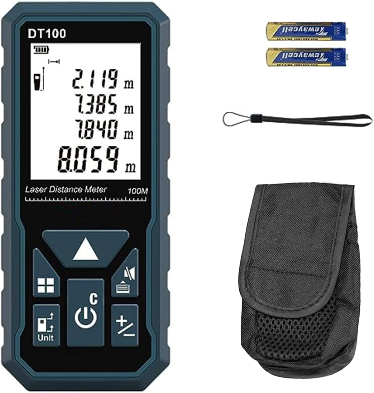 Laser Measure 165ft 330ft DT50 DT100 Gen-2 Laser Distance Meter 50M ...
