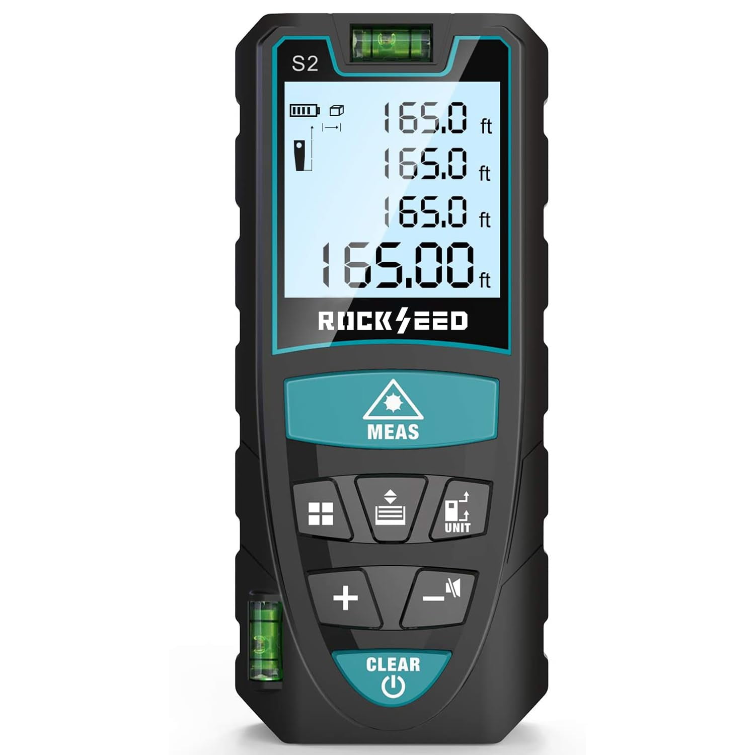 Laser Measure, RockSeed 165 Feet Digital Laser Distance Meter with 2 ...
