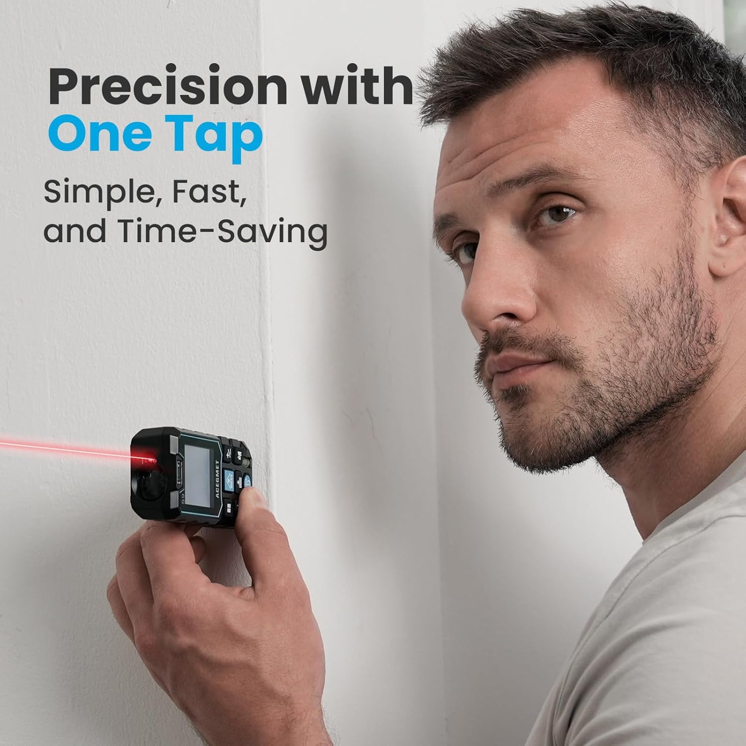 Laser Measure with Phone App, 229ft/70m, 2 Bubble Levels, , IP54 ...