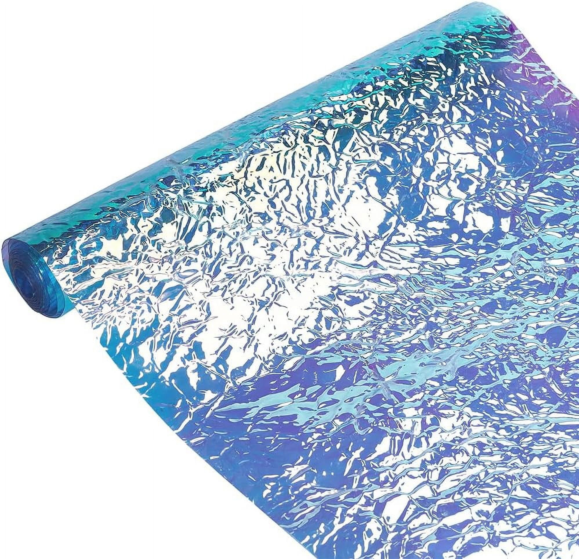 Laser PVC Leather Fabric for DIY Handmade Clothing Bag Craft Light Sea ...