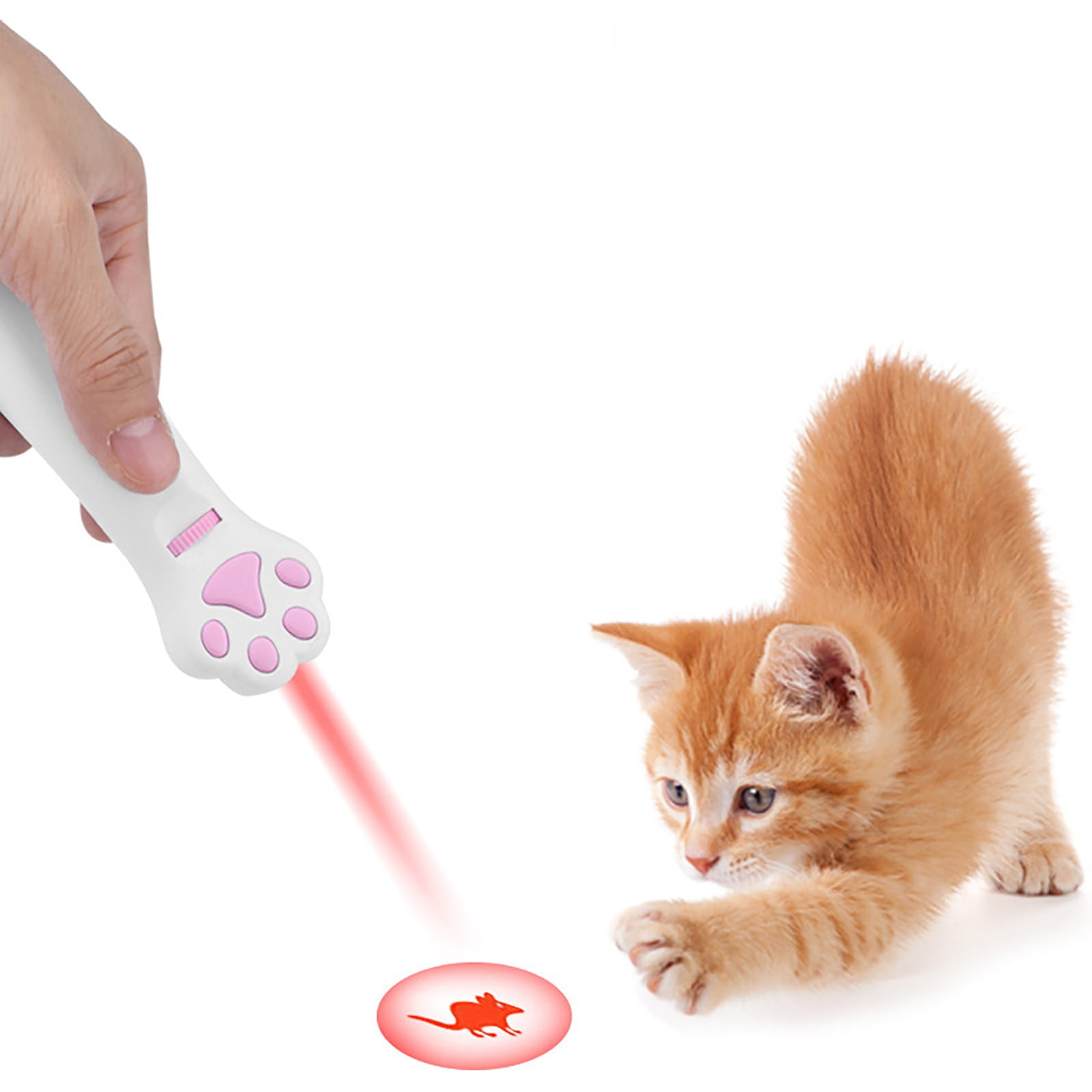 Laser Pointer Cat Toy - Wall Image Projector Indoor Interactive Cat Toy ...