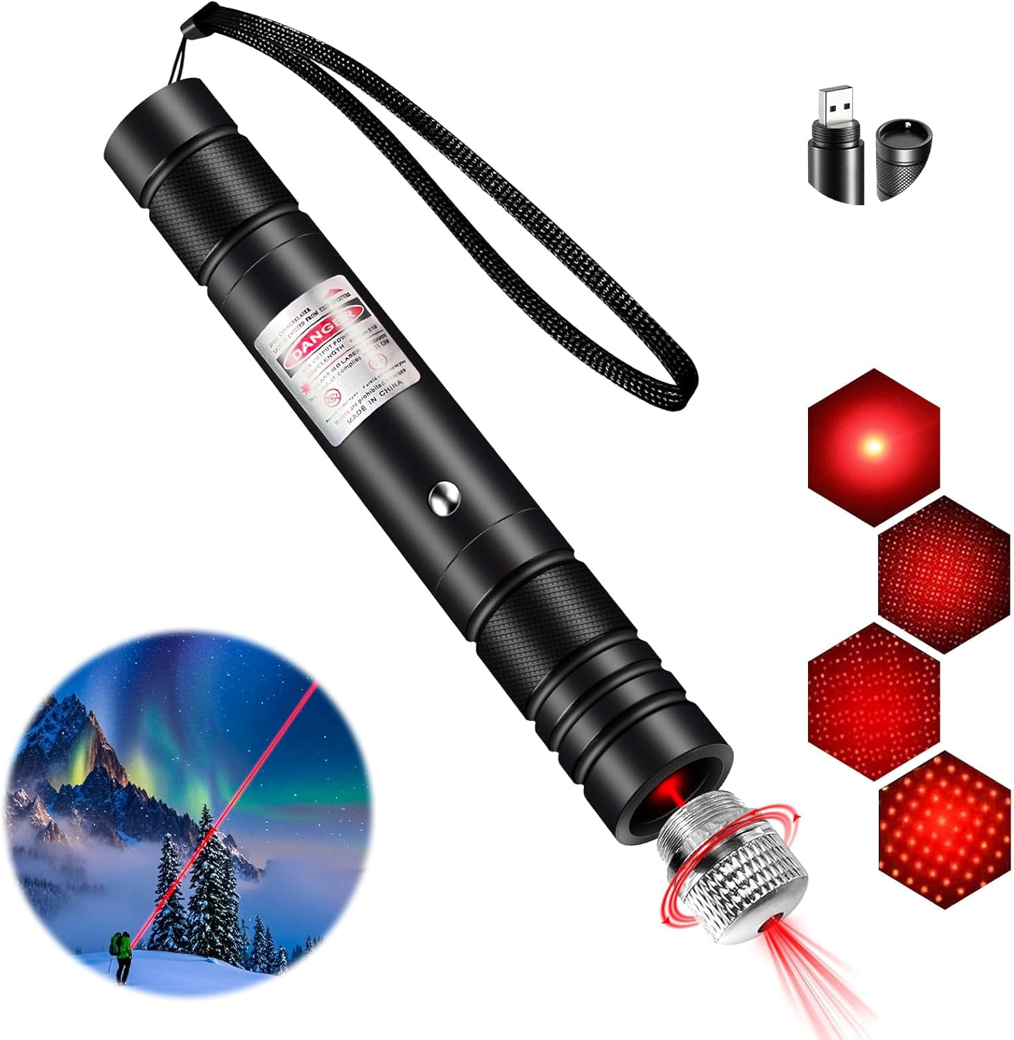 Laser Pointer High Power, Green Laser Pointer Indicator Light, Long ...