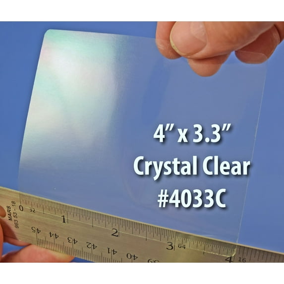 Laser Printable 4 x 3.3 inch Glossy Clear Sticker Labels 50 Sheets ...
