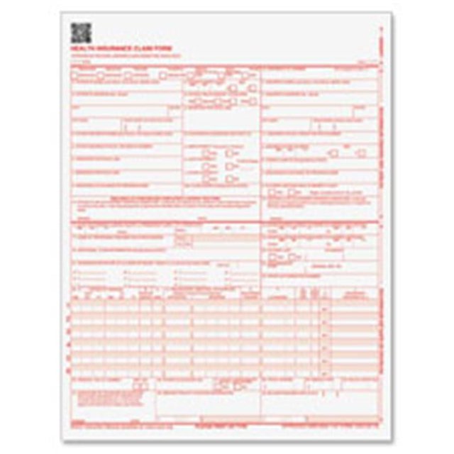 Laser Printer Claim Forms-CMS-1500-1-Part-9.5 in. x 11 in.-500-PK ...