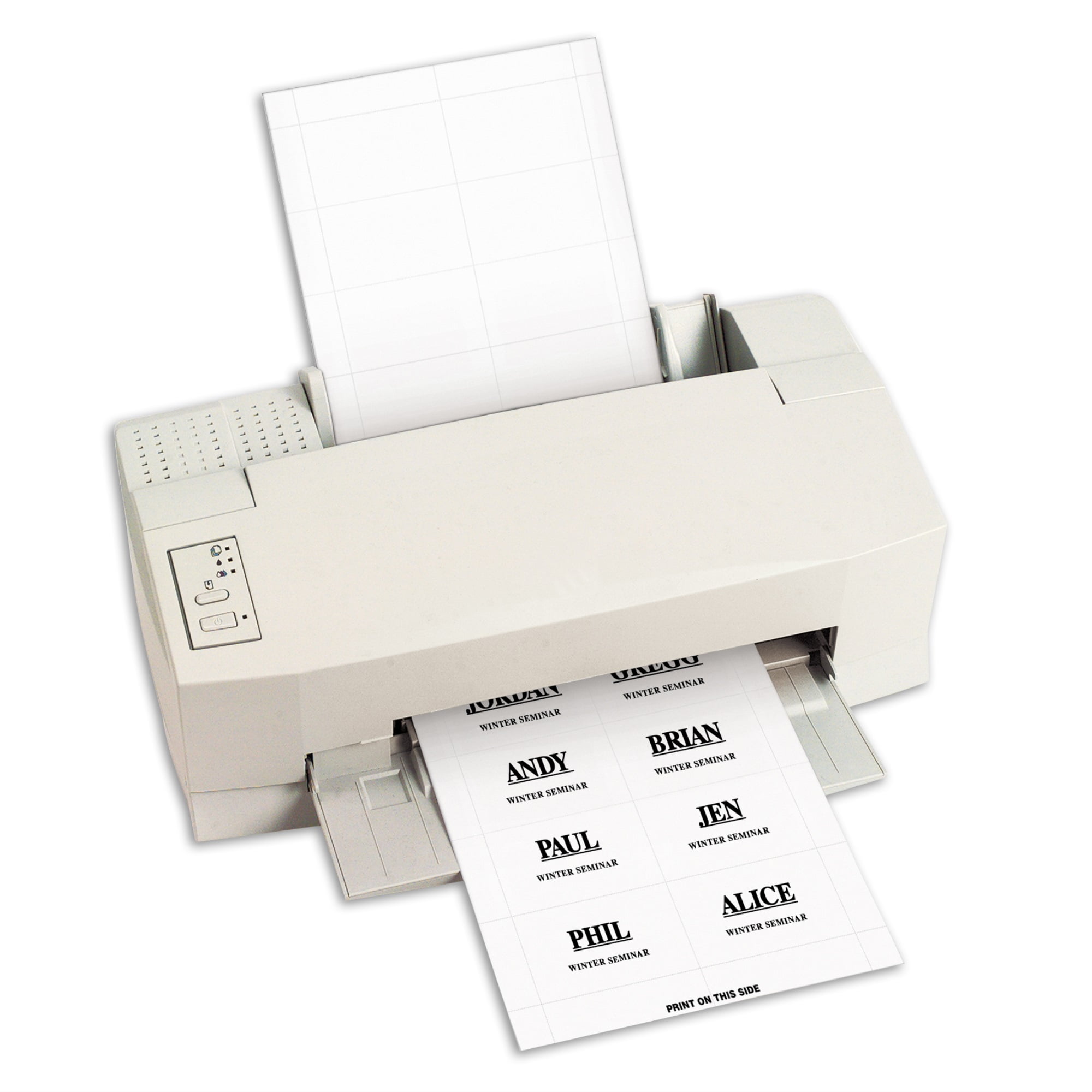 Laser Printer Name Badge Inserts, 8/Sheet, 3 1/2 x 2 1/4, 56/PK (Set of ...