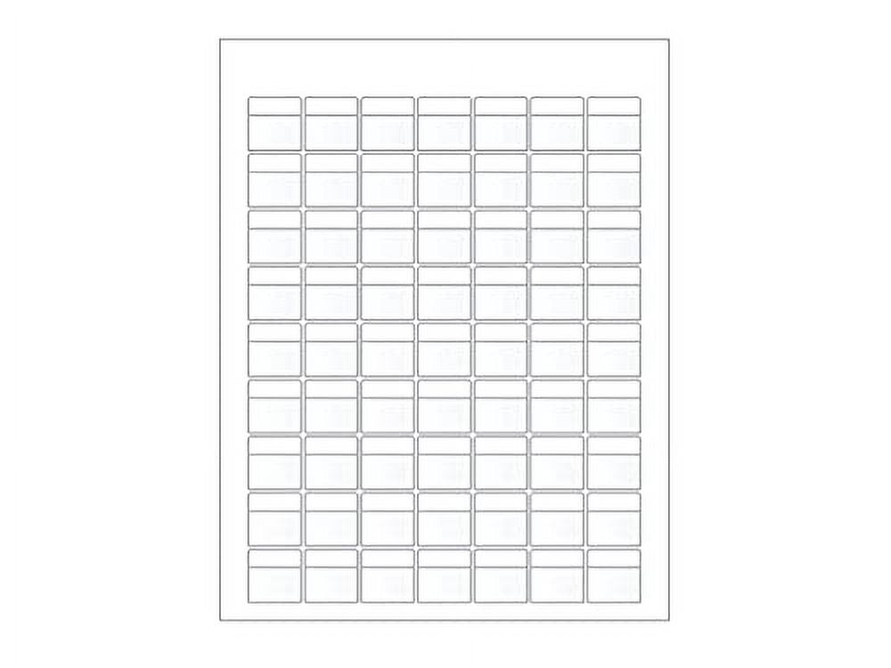 Laser Printer Sheet Labels – 1” W x 0.34” H Label Size – 63 Labels Per ...