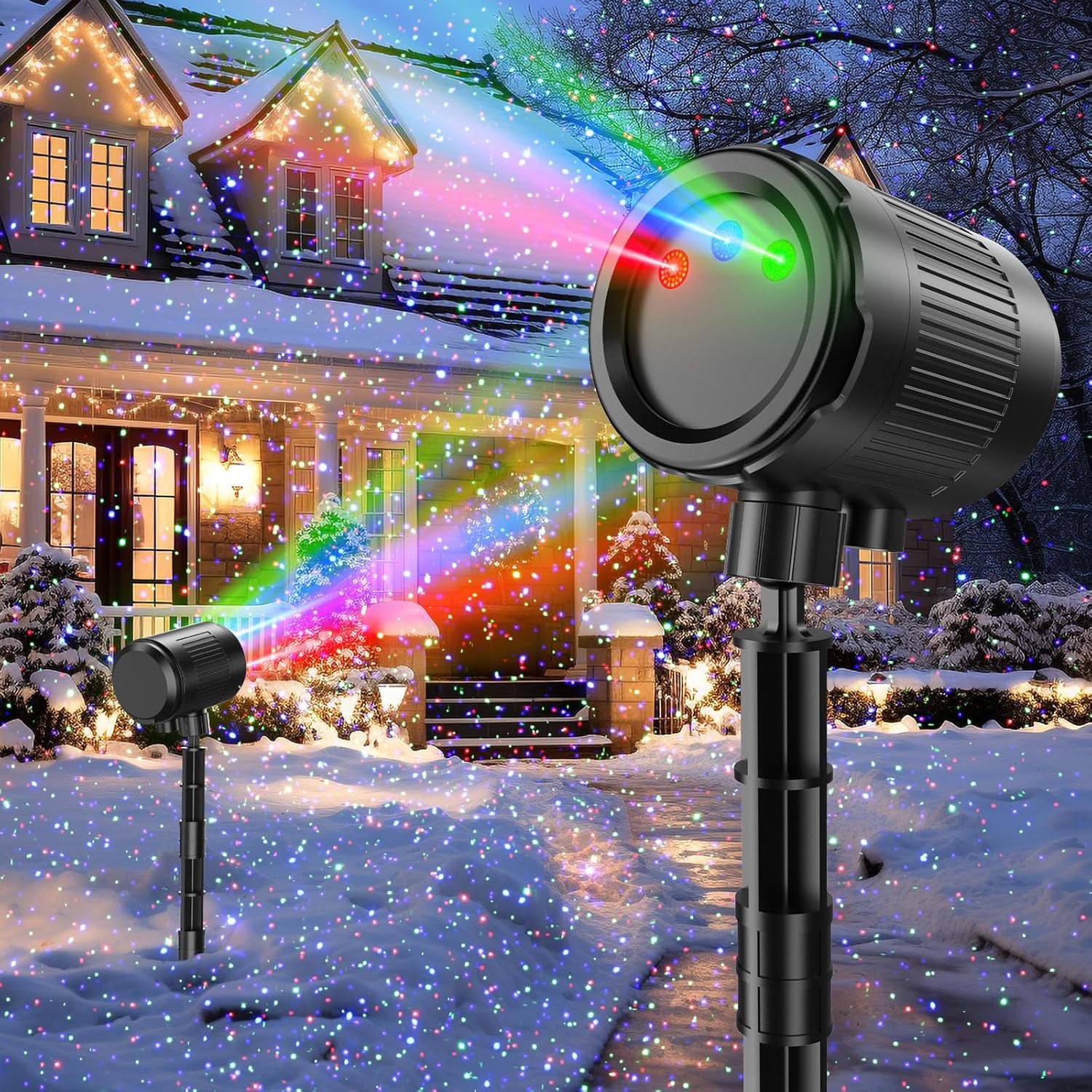 Laser Projector Lights Outdoor, Christmas Laser Light Projector Moving ...