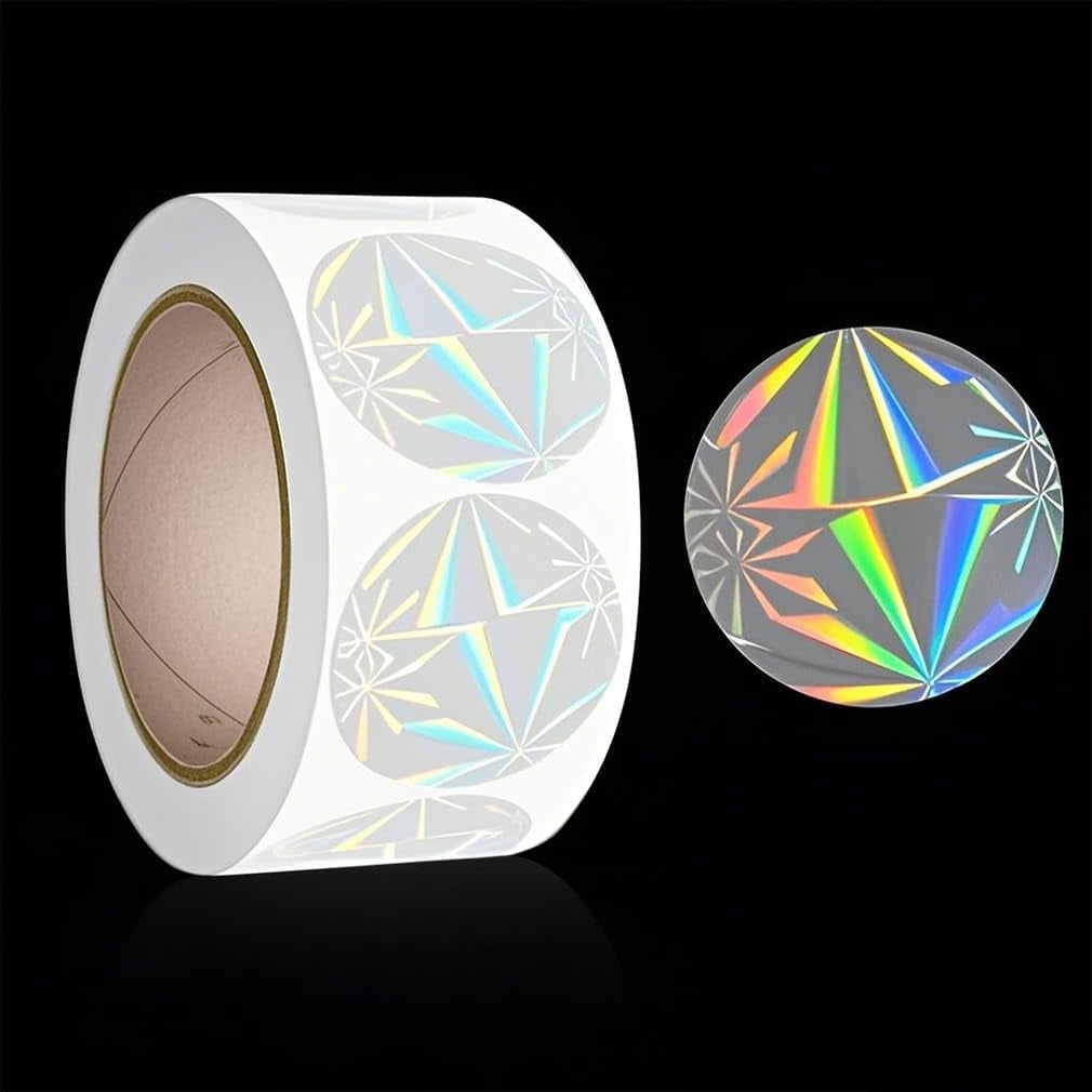 Laser Reflection Stickers, Clear Transparent Waterproof Sticker Crystal ...