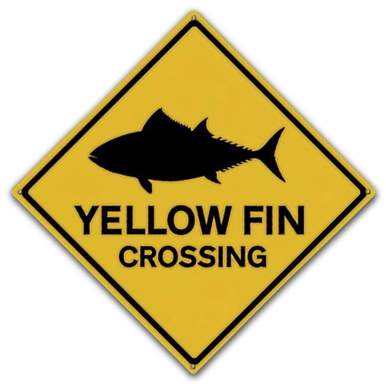 Laser Reproductions LS1373M1212-MA 12 x 12 in. Yellow Fin Crossing ...
