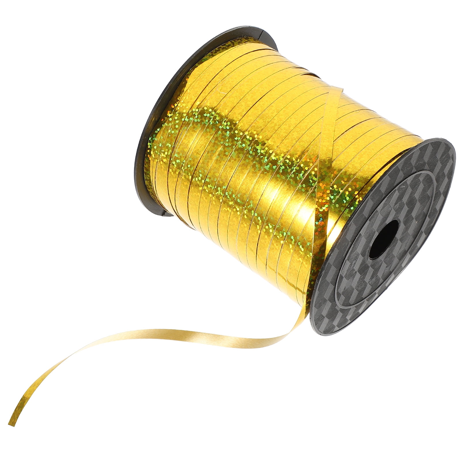RUNROTOO Colored Ribbon Golden Pvc Plastic 1 Roll 250 Yards per Roll ...
