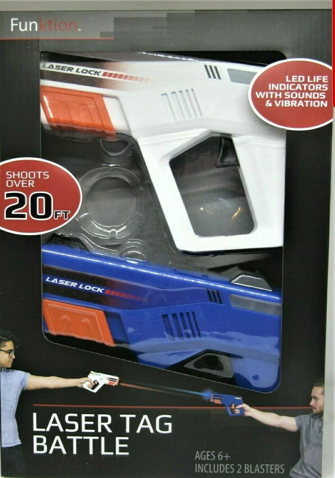 Laser Tag Battle Blasters Game Life Indicators Sounds & Vibration ...