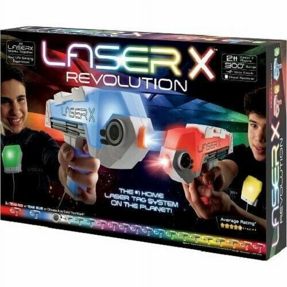 Laser Tag Double Blaster 2 Player Set 300ft Range New Laser X ...