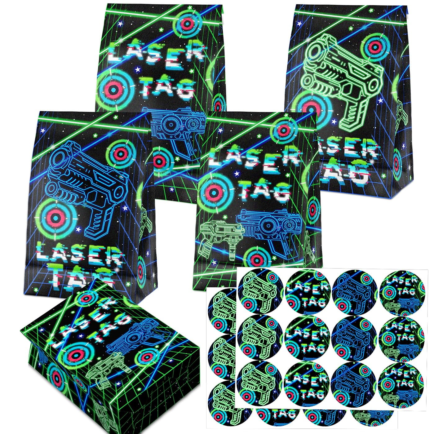 Laser Tag Party Decorations OIF8 - Laser Tag Goodie Bags, Laser Tag ...