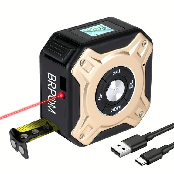 Laser Tape Measure 2 In 1 High Precision Digital 131Ft Rangefinder ...