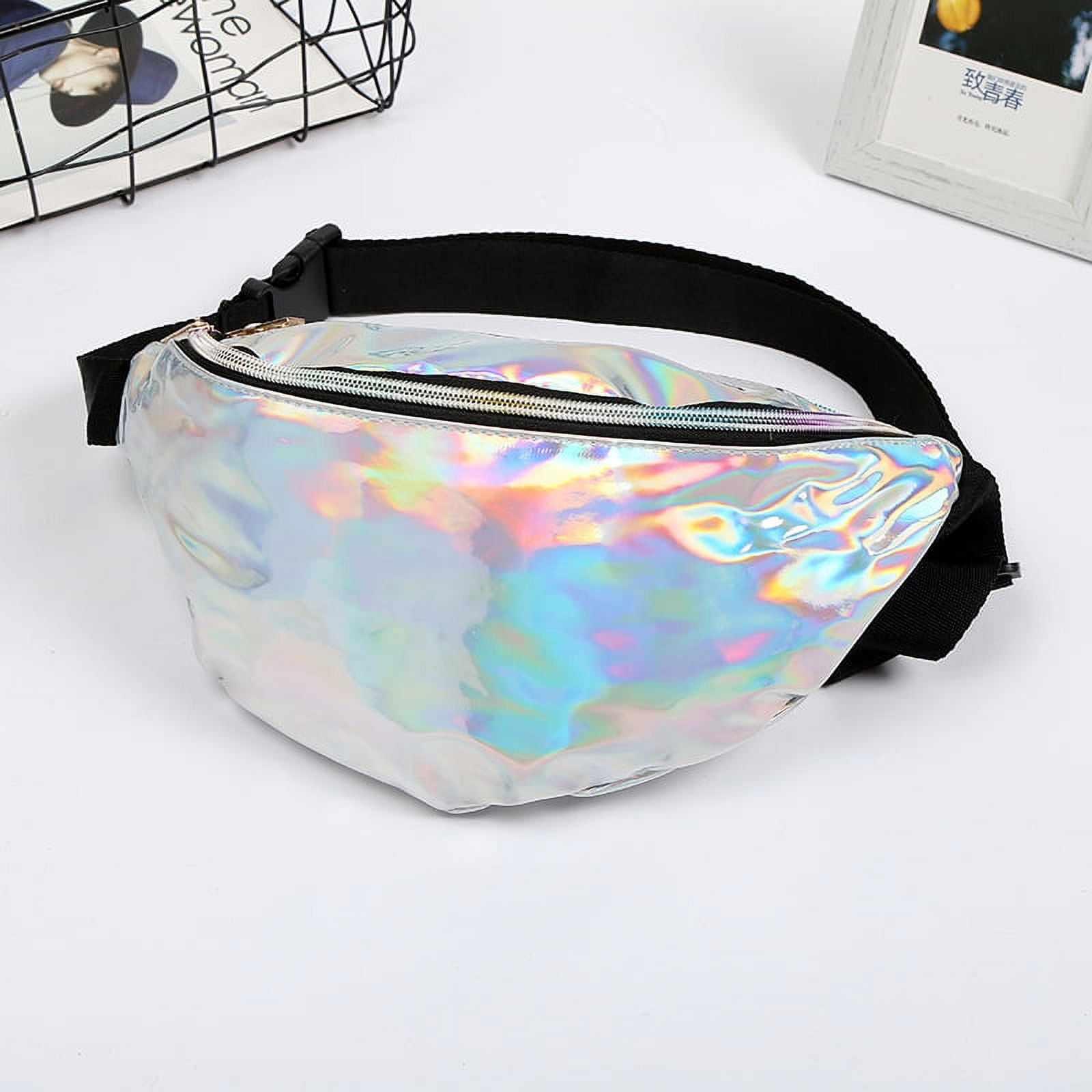 Laser Waist Bag Reflective One Shoulder Slant Chest Bag Outdoor Riding ...