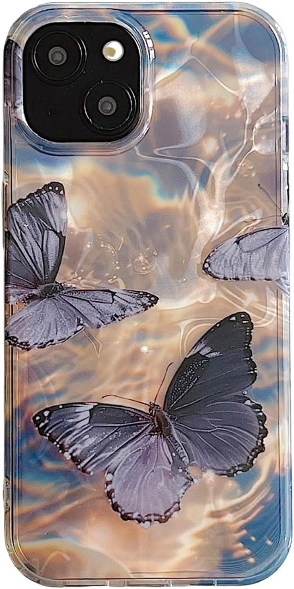 Laser Water Ripple Butterfly Phone Case Compatible with iPhone 12 Pro ...