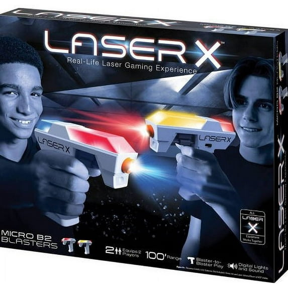 Laser X Micro B2 Blasters - Home Laser Tag System, Indoor/Outdoor ...