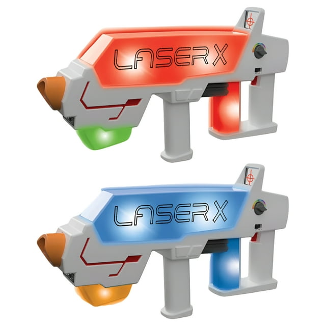 Laser X Home Laser Tag Set, Ultra Long-Range Double Blasters, 2-Player ...
