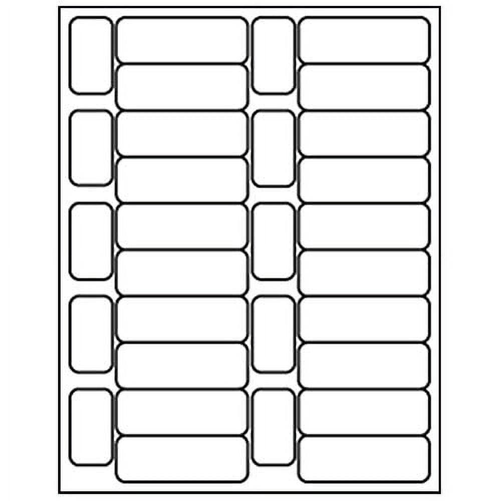 Laser and Inkjet Spine Circulation and Book Pocket Label Set 1 1/2in H ...