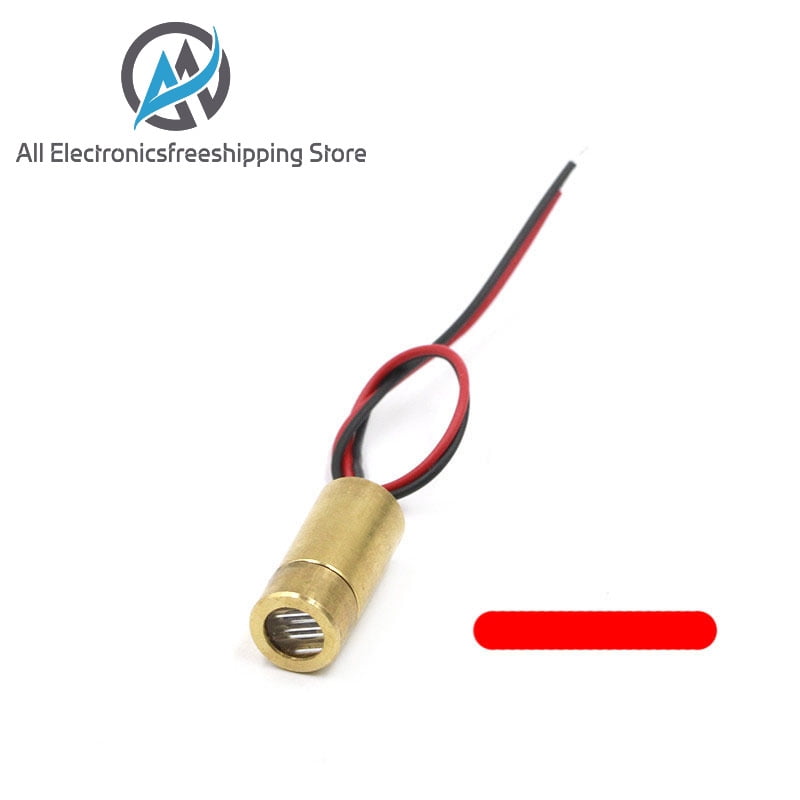 Laser head 650nm 9mm 3V 50mW Laser Cross Diode Module Red Copper Head ...