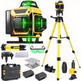 Laser Level,GOCHIFIX 16 Lines 4x360° Green Cross Laser Level Self ...