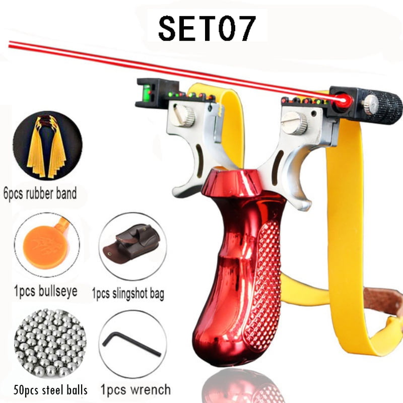 Laser sight high power rubber band slings high precision flat leather ...