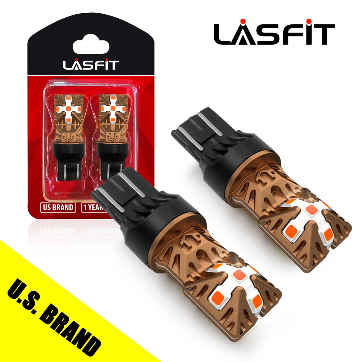 Lasfit 7443 7440 7444 LED Light Bulbs for Turn Signal Blinker Lights ...