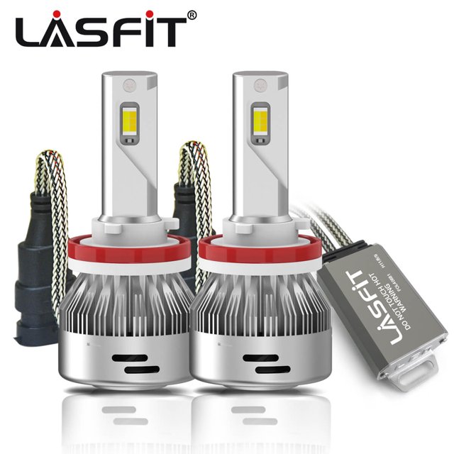 LASFIT H8 H9 H11 LD Plus 60W White/Amber LED Automotive Bulb, Fits All Vehicles, 2 Pack ...
