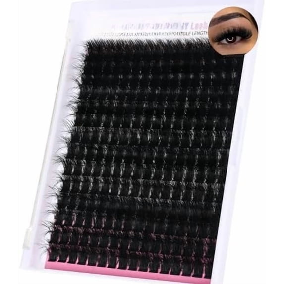Lash Clusters 300D Thick Eyelash Clusters 14mm Wispy Individual Mega ...