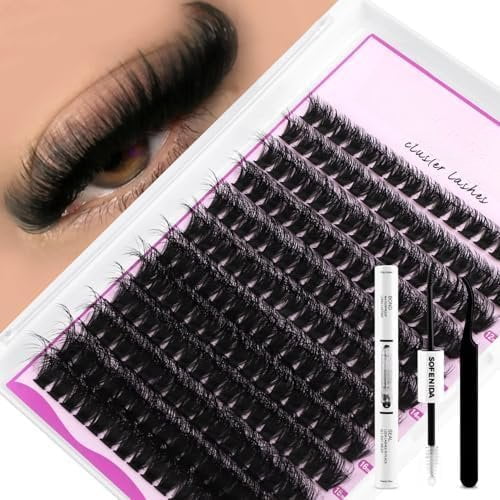Lash Clusters Kit 80D Lash Clusters Kit 10-18mm Volume Eyelash Clusters ...