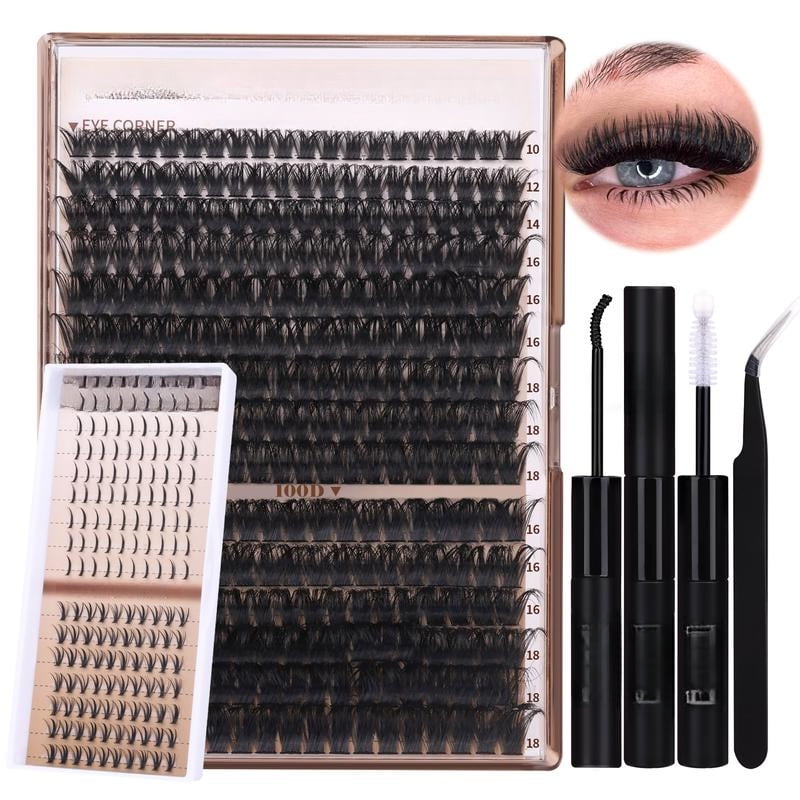 Lash Clusters Kit Lash Extension Kit D Curvature Eyelash Extensions ...